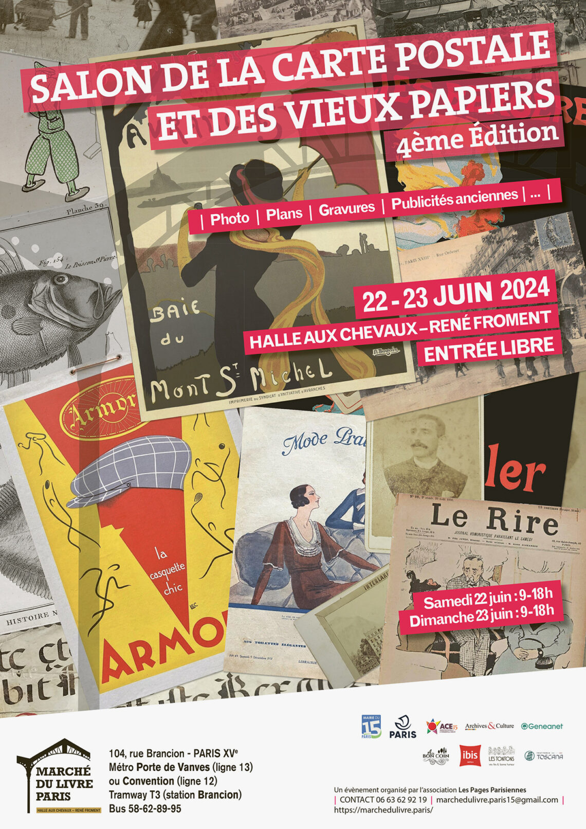 Le Salon - Carte Postale - Vieux Papiers - Marché du Livre ancien